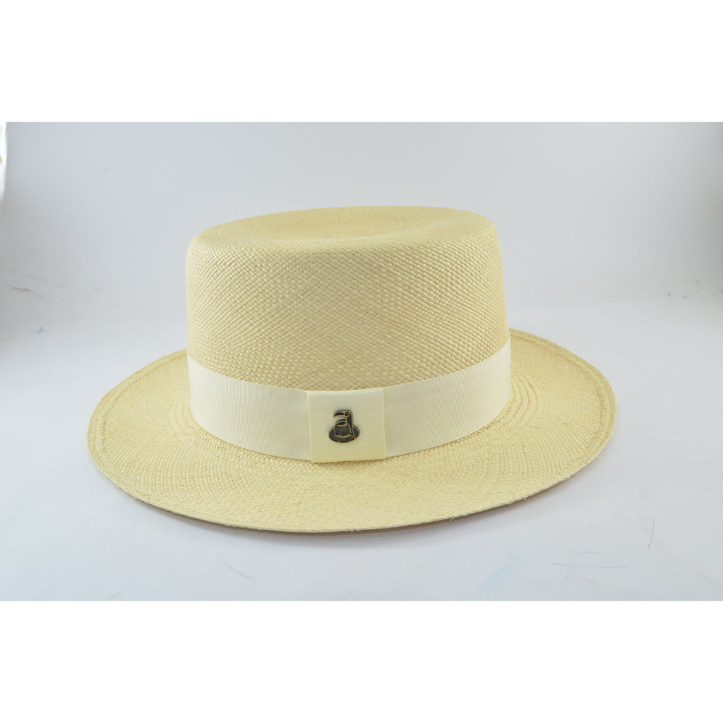 Boater Panama Hat made in Ecuador available in NZ from CAUS